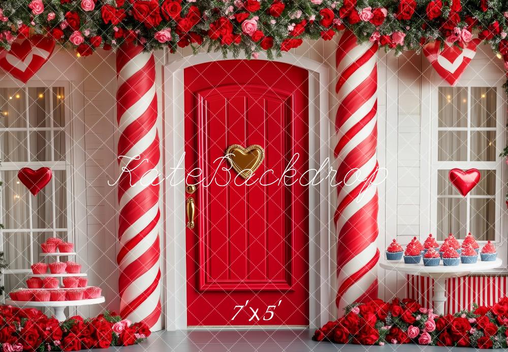 Candy Cane Door Decorations Glitzhome 20"H Wooden Christmas Candy Cane