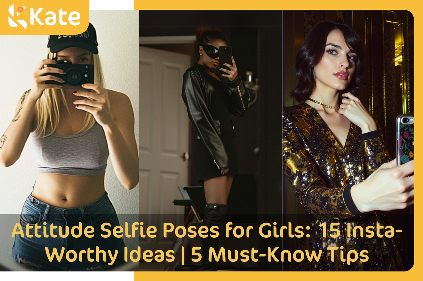 Attitude Selfie Poses for Girls: 15 Insta-Worthy Ideas | 5 Must-Know T