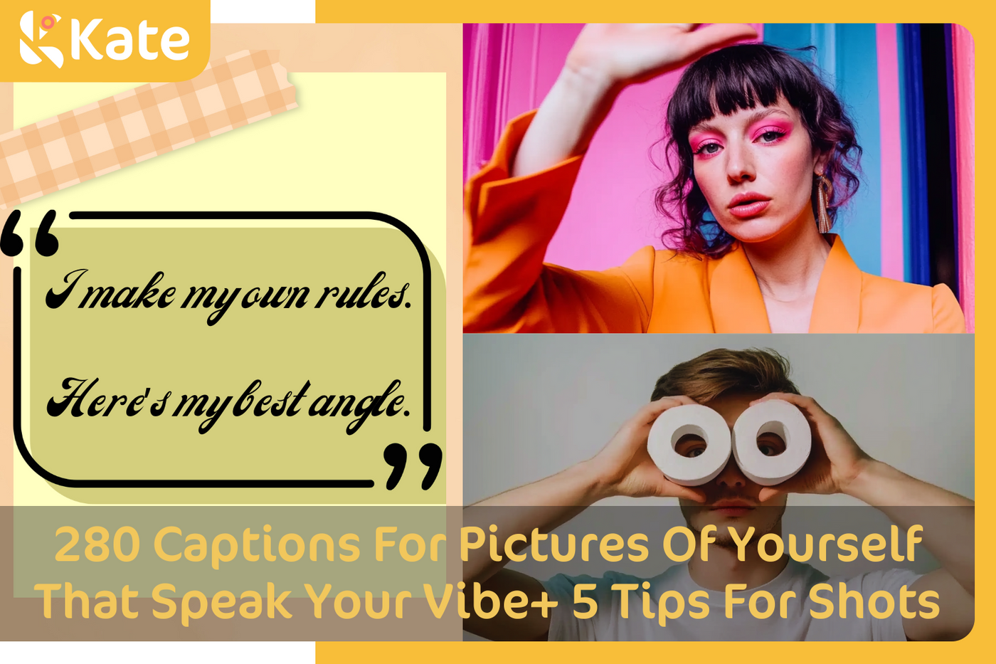 280 Captions For Pictures Of Yourself That Speak Your Vibe+ 5 Tips For ...