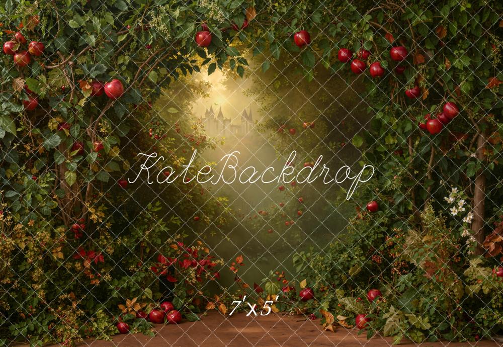 Kate Enchanted Forest Castle Apples Forest Backdrop Designed by Emetse
