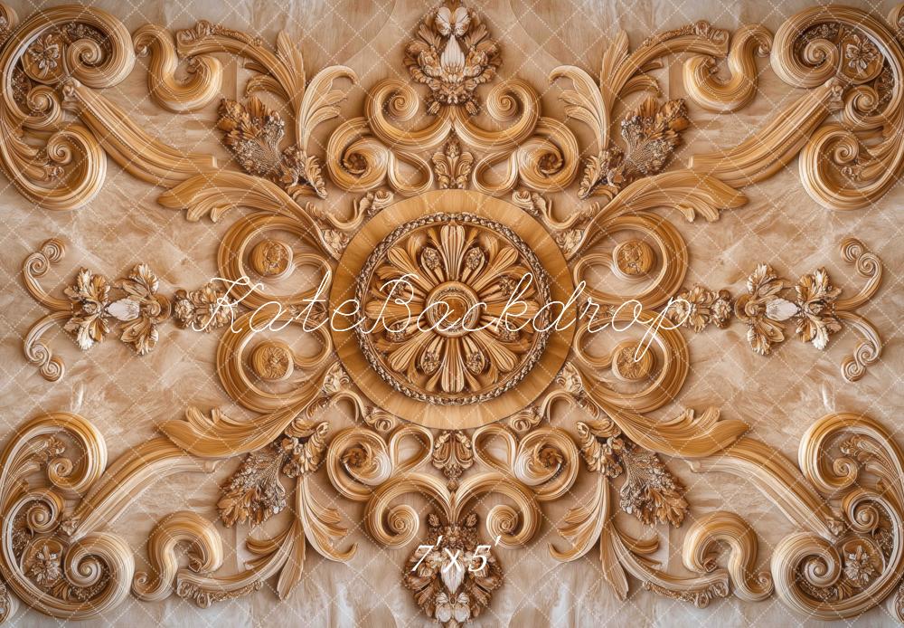 Elegant Vintage Ornate Carved Wall Backdrop
