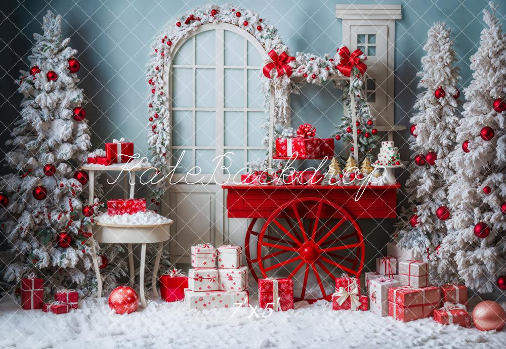 Festive Winter Wonderland Gift Backdrop
