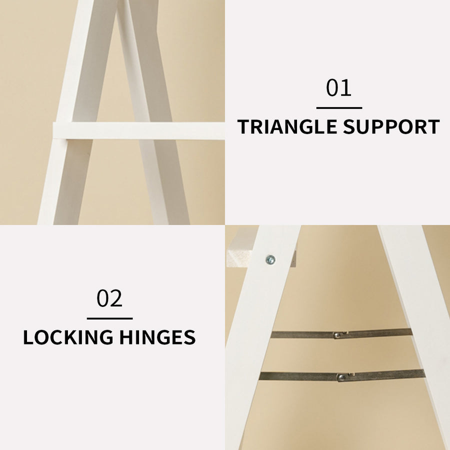 Kate White Wooden Foldable Ladder - Baby Photography Props