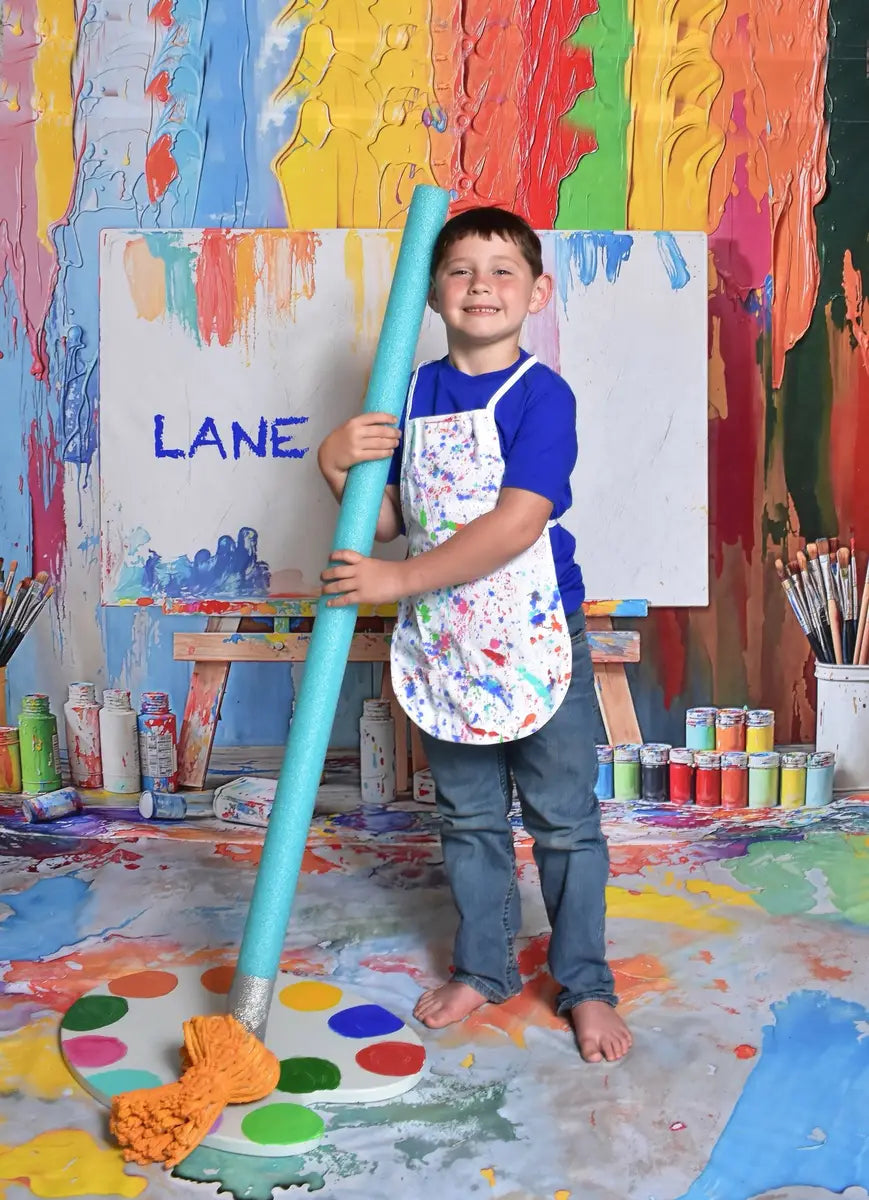 Abstract Colorful Artist Studio Backdrop