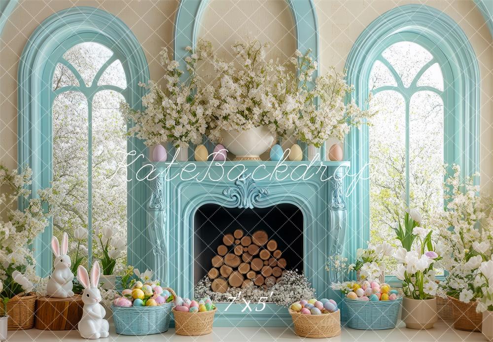 Springtime Vintage Pastel Easter Backdrop