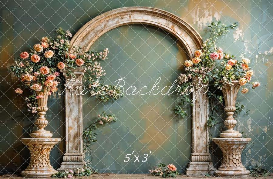 Elegant Vintage Floral Arch Backdrop