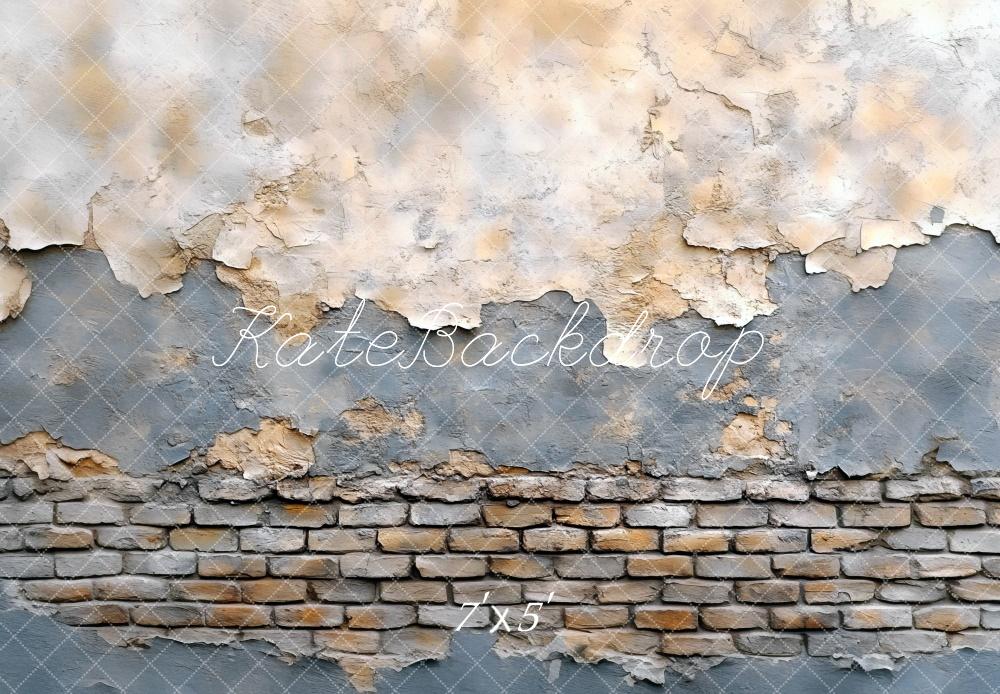 Vintage Distressed Brick Wall Backdrop