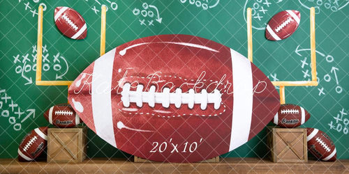 Strategic Football Game Day Backdrop