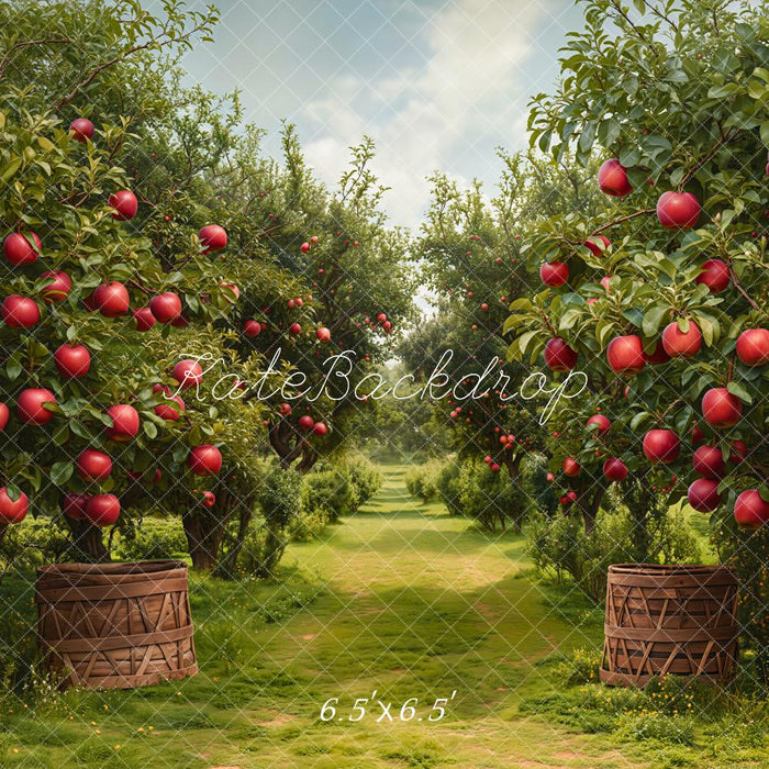 Kate Fall Orchard Apple Tree Backdrop Designed by Emetselch