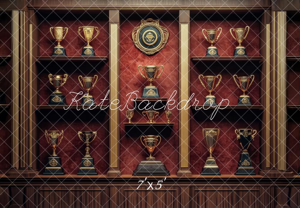 Kate Graduation Trophy Shelf Award Cabinet Backdrop Designed by Lidia