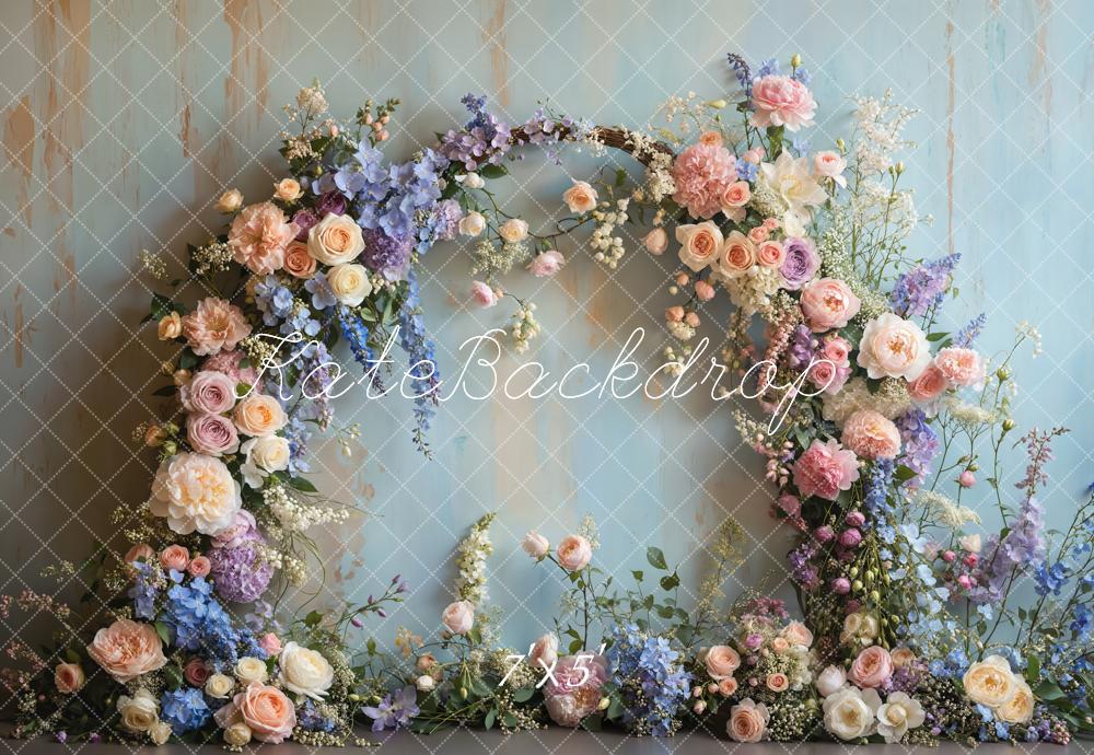 Romantic Floral Arch Spring Backdrop