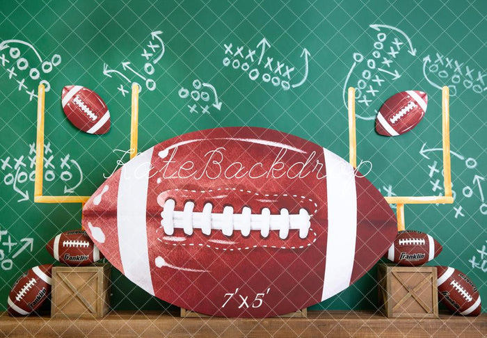 Strategic Football Game Day Backdrop
