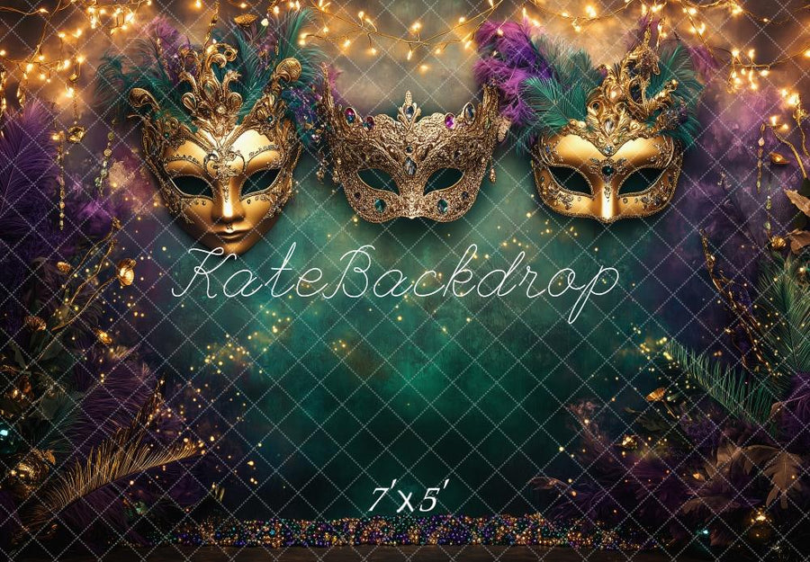 Elegant Venetian Masquerade Mask Backdrop