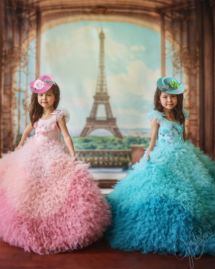 Parisian Vintage Eiffel Tower Backdrop