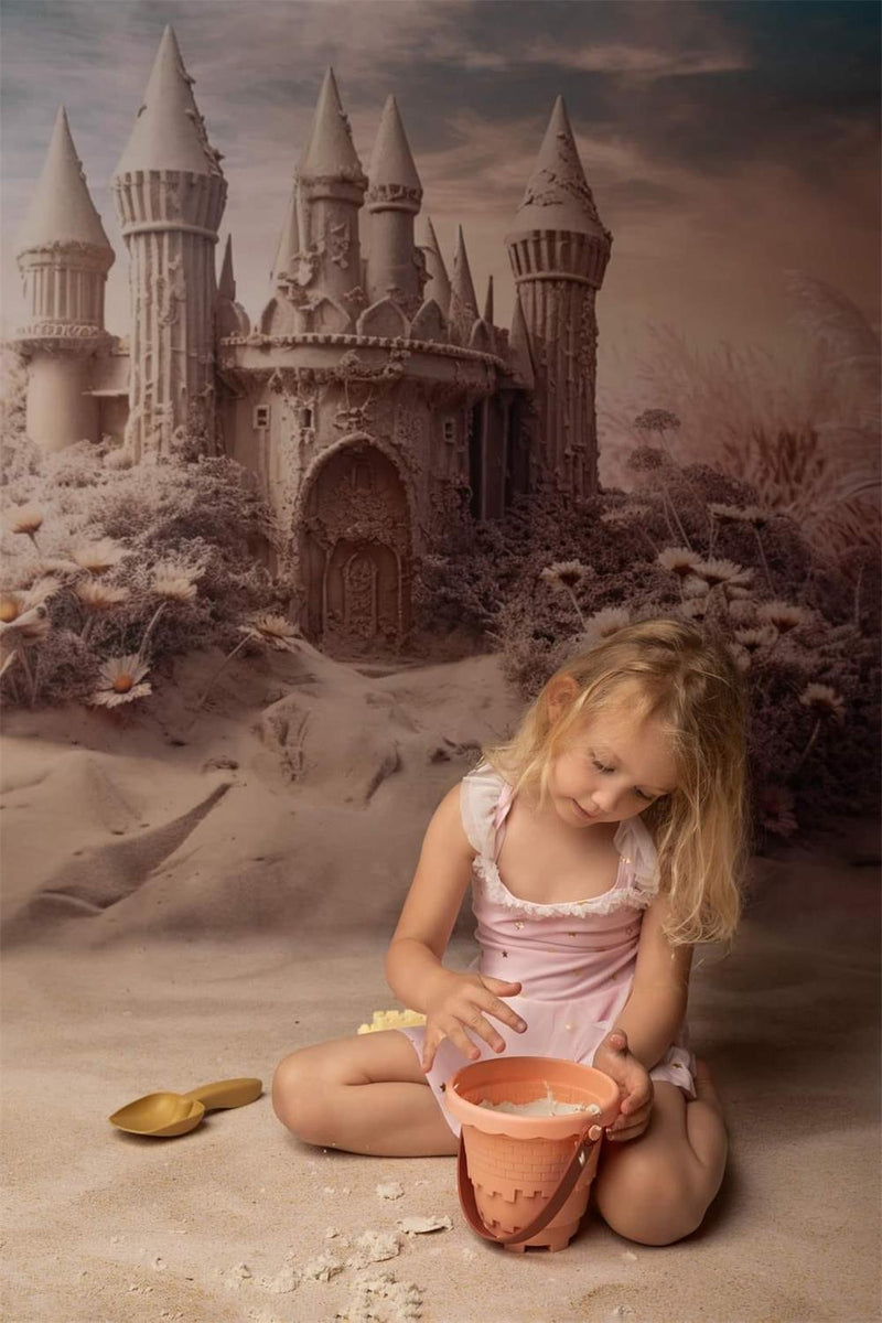 Enchanted Sandcastle Fantasy Backdrop