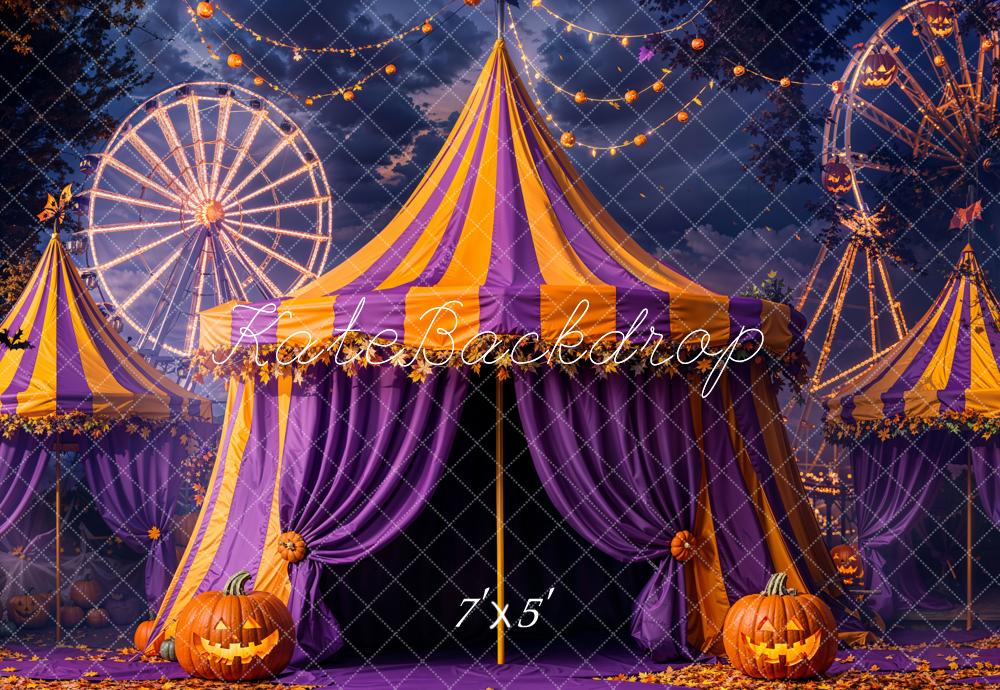 Circus Decorations Circus Backdrop For Halloween 10x8ft Fabric Carnival ...