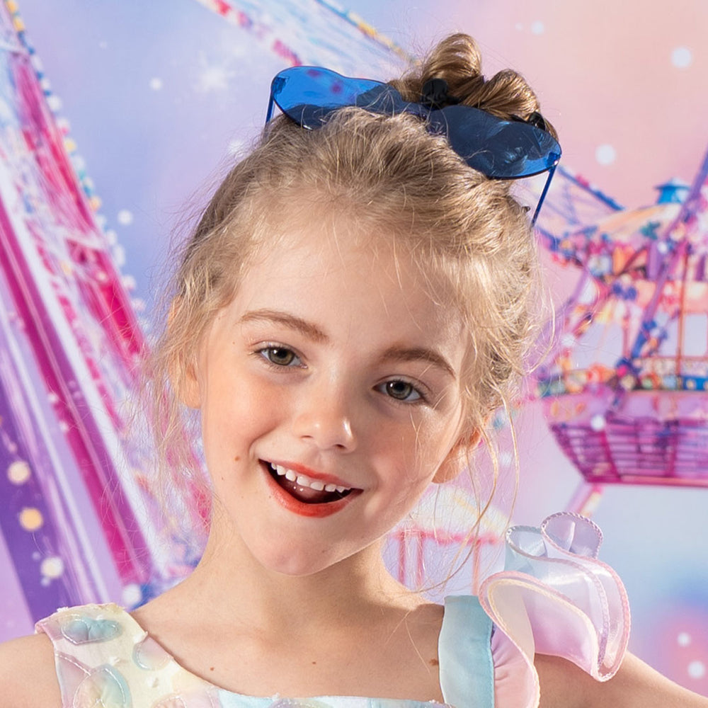Kate Birthday Ferris Wheel Colorful Princess Children's Dress with Gla