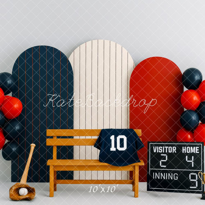 Vintage Baseball Dugout Party Backdrop