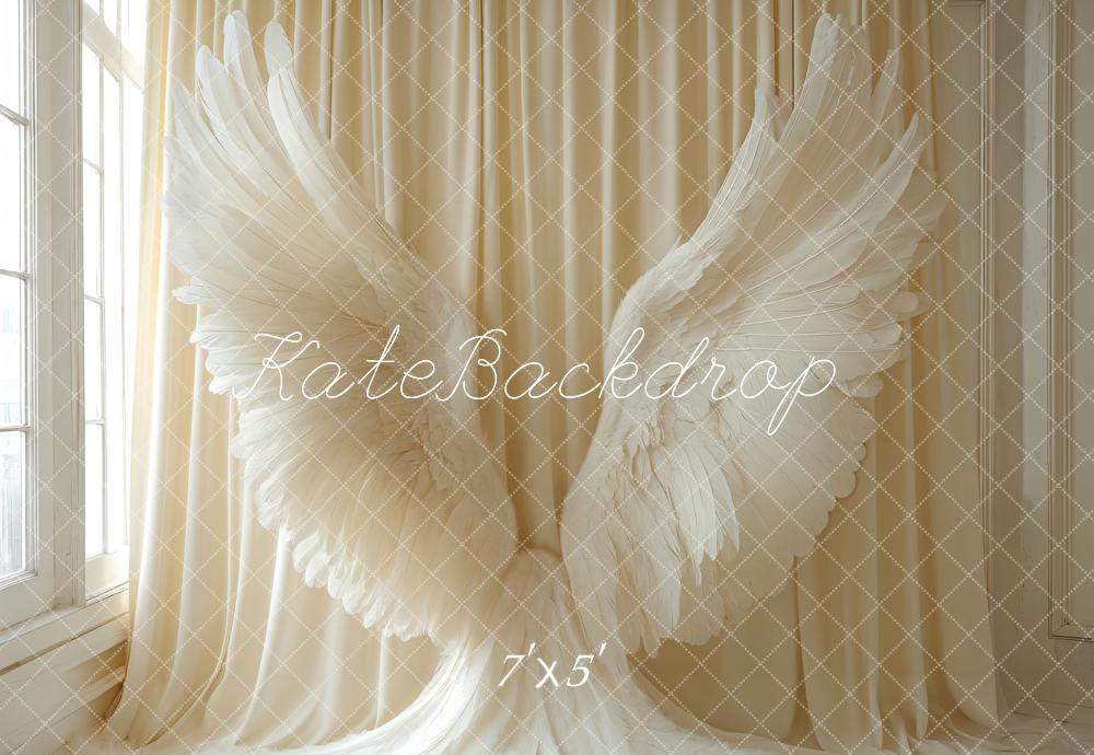 Elegant Angel Wings Photo Backdrop