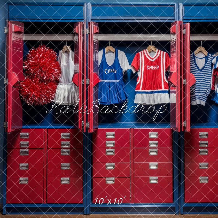 Kate Sports Cheerleader Locker Room Backdrop Designed by Lidia Redekop