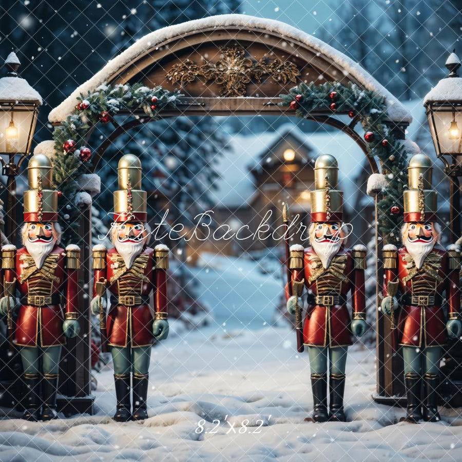 Winter Wonderland Nutcracker Soldier Backdrop