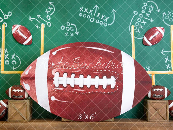 Strategic Football Game Day Backdrop