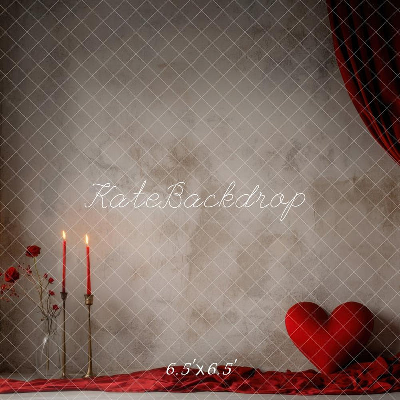 Kate Valentine Simple Romantic Heart Wall Backdrop Designed by Mini Ma