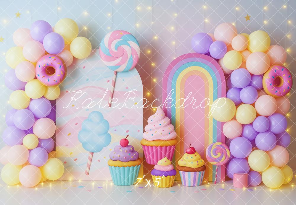 Whimsical Candyland Balloon Backdrop