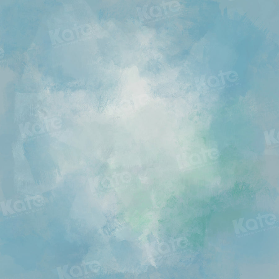 Serene Misty Sky Blue Backdrop