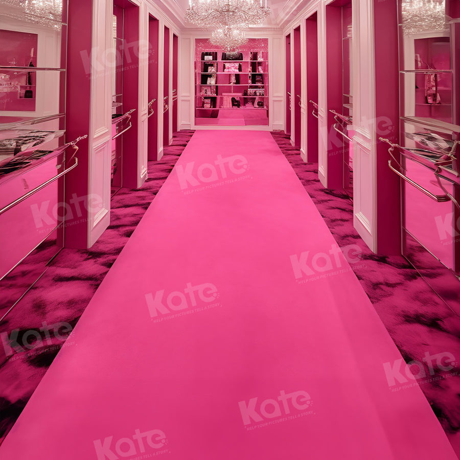 Kate Fashion Doll Indoor House Pink Backdrop for Photography