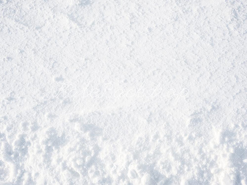 Textured White Snowfall Winter Backdrop