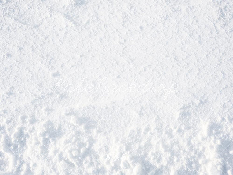 Textured White Snowfall Winter Backdrop
