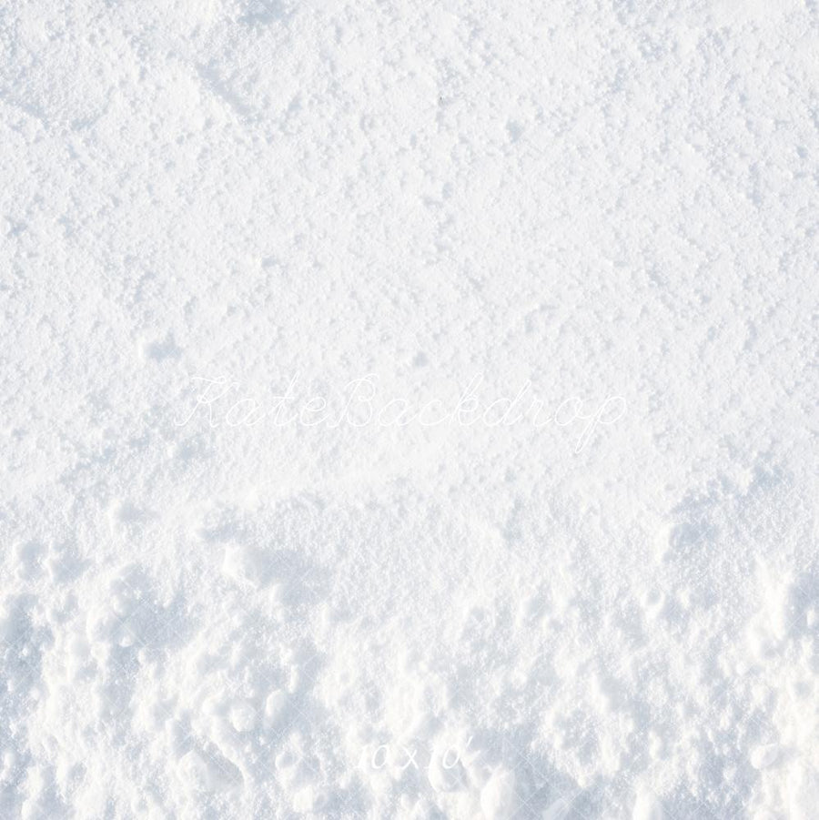 Textured White Snowfall Winter Backdrop