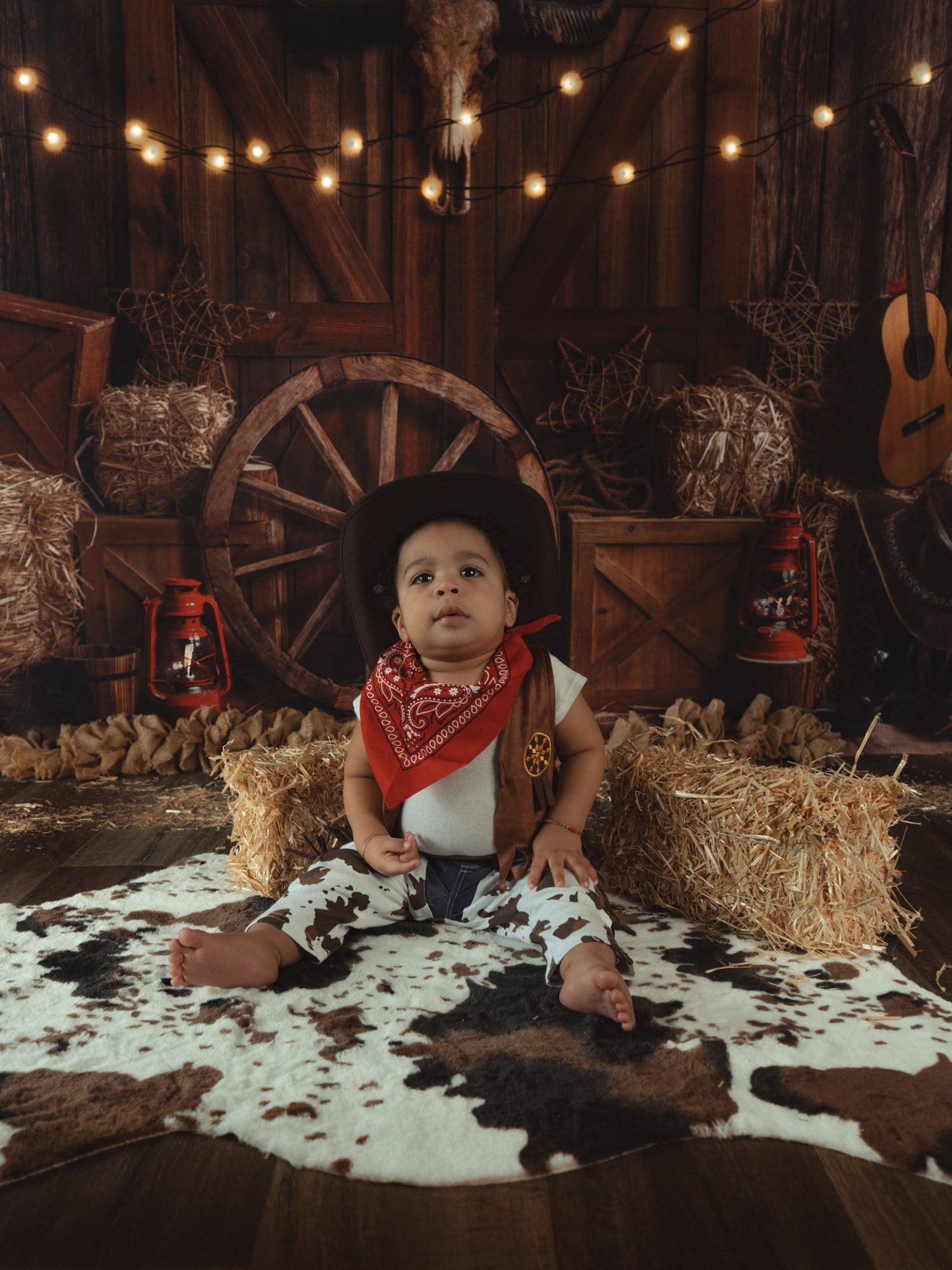 Rustic Western Farmhouse Photo Backdrop