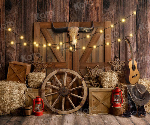 Rustic Western Farmhouse Photo Backdrop