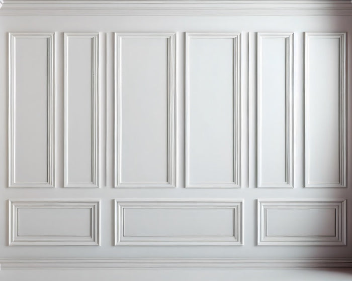 Classic Elegant White Wall Panel Backdrop