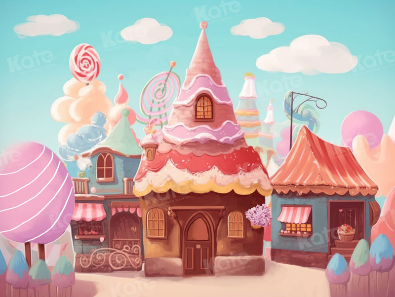 Whimsical Candy Land Fantasy Backdrop