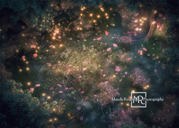 Enchanted Garden Fairy Glow Backdrop
