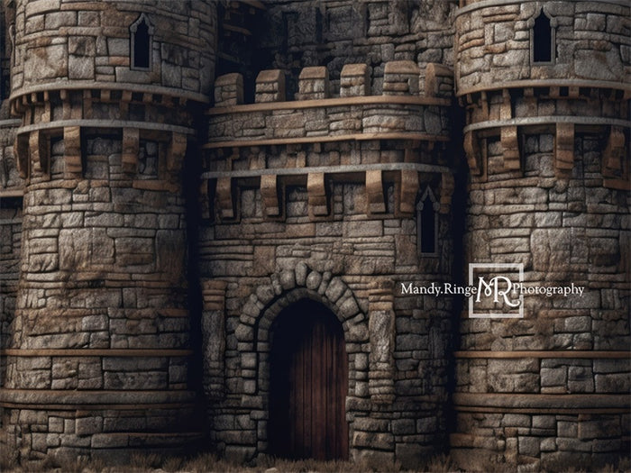 Kate Medieval Castle Exterior Backdrop Designed by Mandy Ringe Photogr
