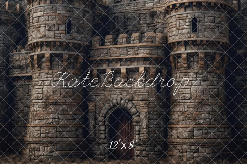 Kate Medieval Castle Exterior Backdrop Designed by Mandy Ringe Photogr