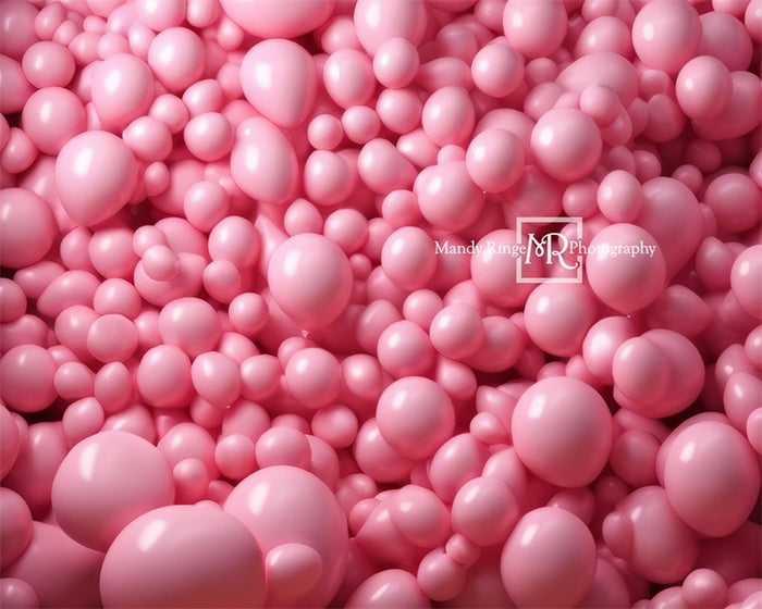 Vibrant Pink Bubble Balloon Backdrop