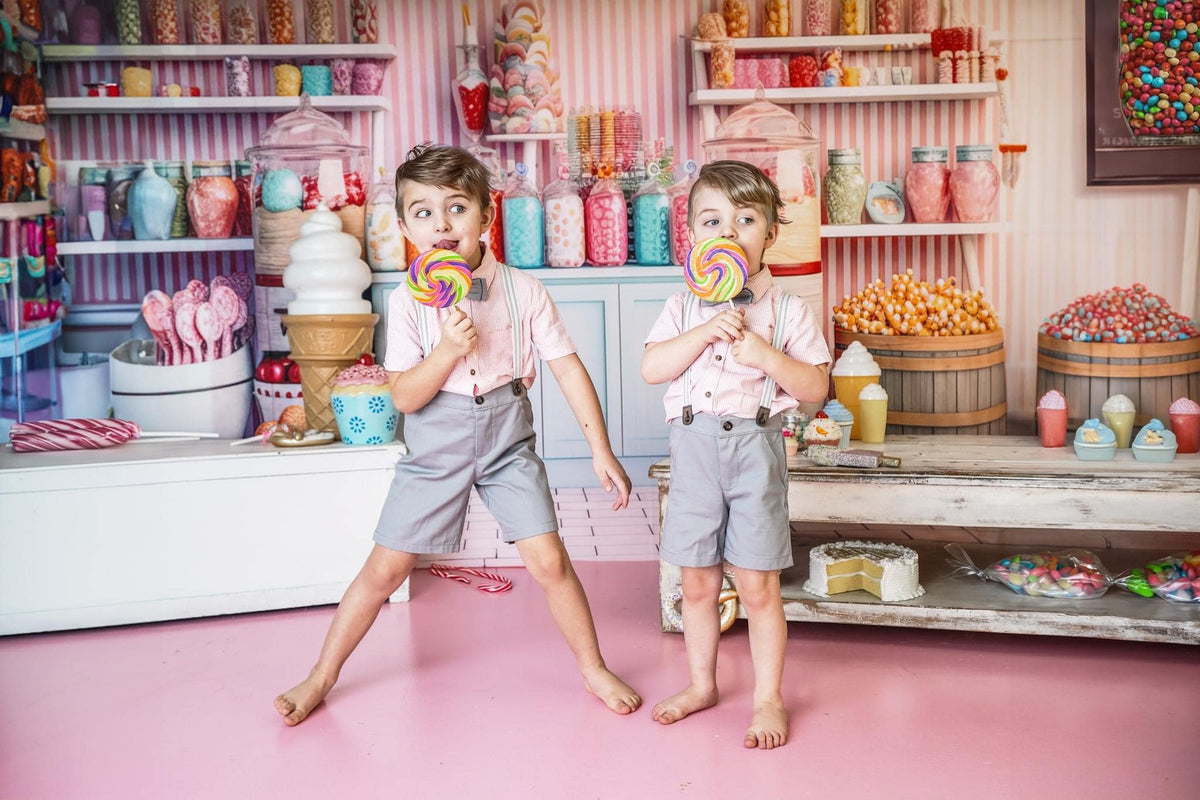 Kate Sweet Shoppe Candy Room Backdrop Designed by Angela Miller
