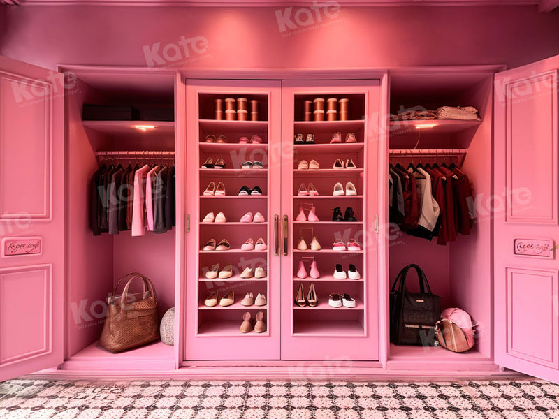 Elegant Pink Luxury Closet Backdrop
