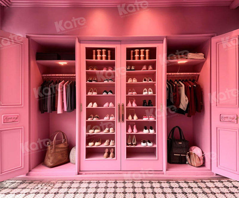 Elegant Pink Luxury Closet Backdrop