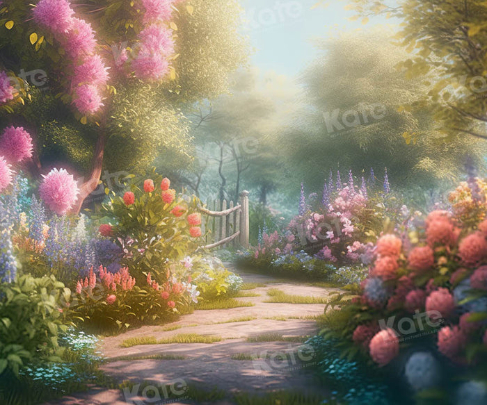Dreamy Enchanted Garden Floral Backdrop