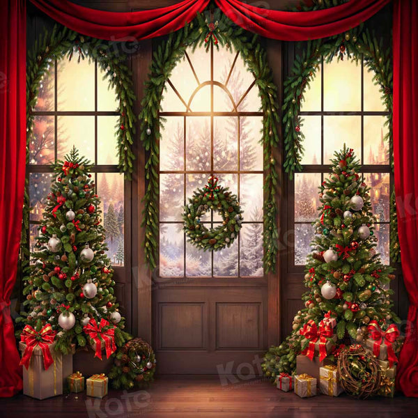 Festive Winter Holiday Christmas Backdrop