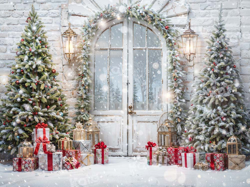 Festive Winter Wonderland Christmas Backdrop