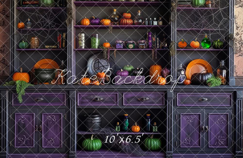 Halloween Vintage Rustic Kitchen Backdrop