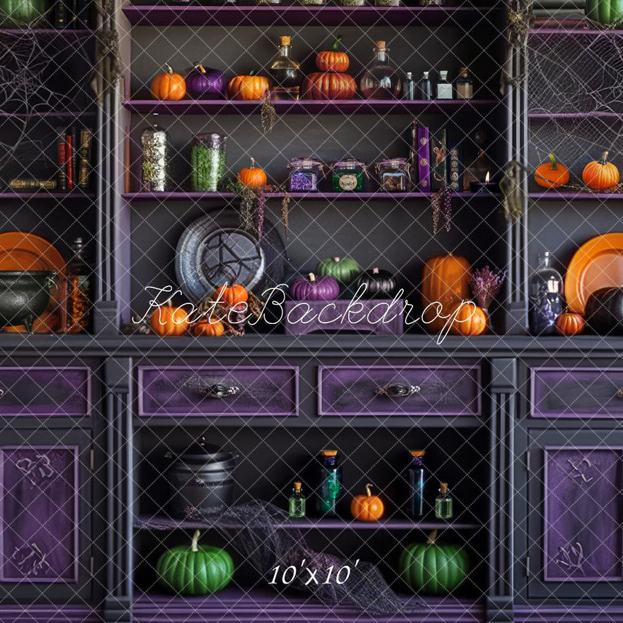 Halloween Vintage Rustic Kitchen Backdrop