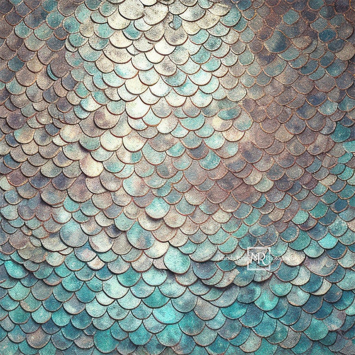 Iridescent Mermaid Scale Texture Backdrop